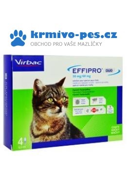Effipro DUO Cat (1-6kg) 50/60 mg, 4x0,5ml - Krmivo-pes.cz
